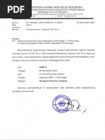 SE Sekjen Pelaksanaan Apel Hari Santri 2025 | PDF