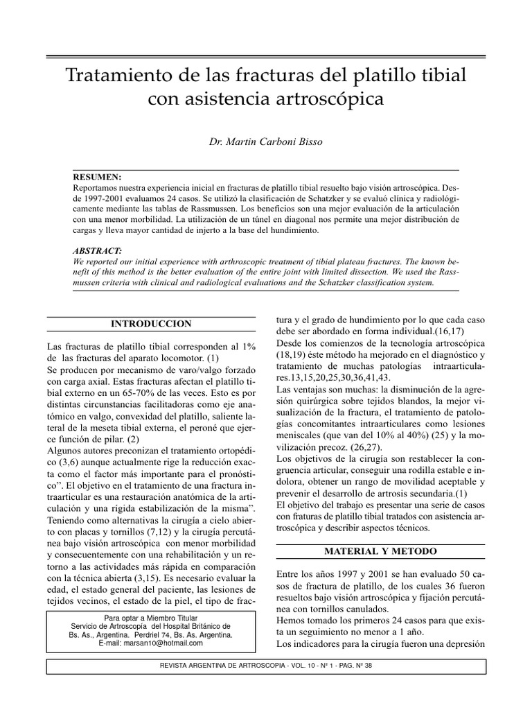 10 1 5 Tratamiento-Fracturas-Platillo-Tibial | PDF | Medicina ...