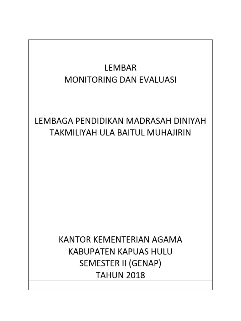 Blanko Monitoring 2018 | PDF