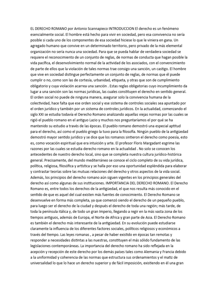 El Derecho Romano Guillermo Floris Marga | PDF | Augusto | Mark Antony