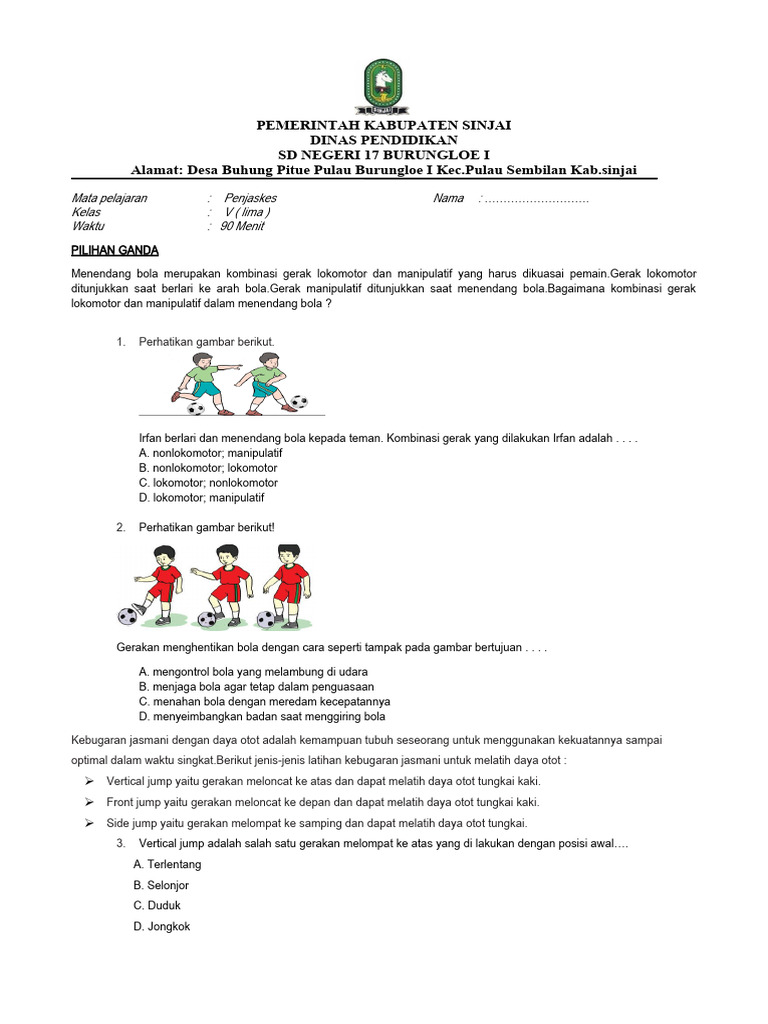 Pas Sem 1 2023-2024 Kelas 5 | PDF