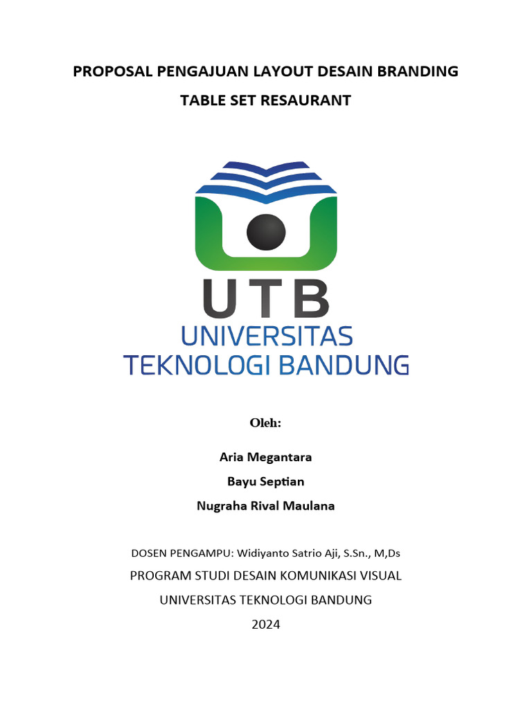 Desain Branding Table Set Restoran | PDF