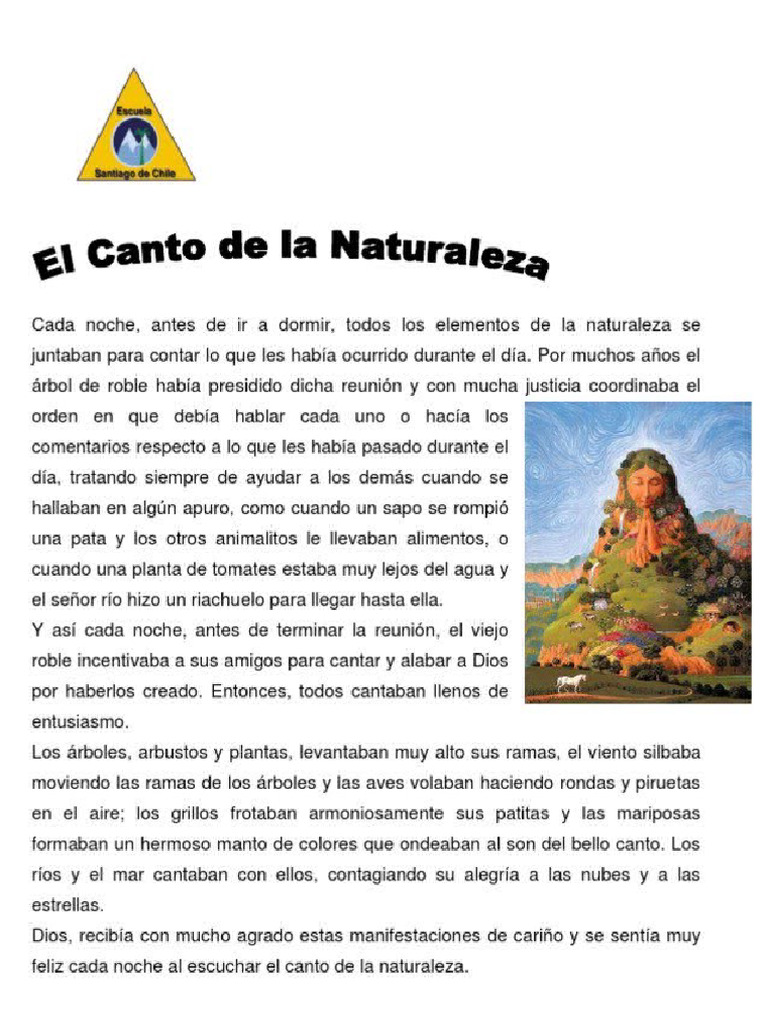 cuento canto de la naturaleza | PDF