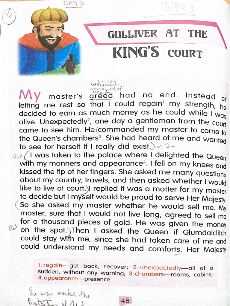 Gullivers Travels Part 2 CH 4,5 | PDF