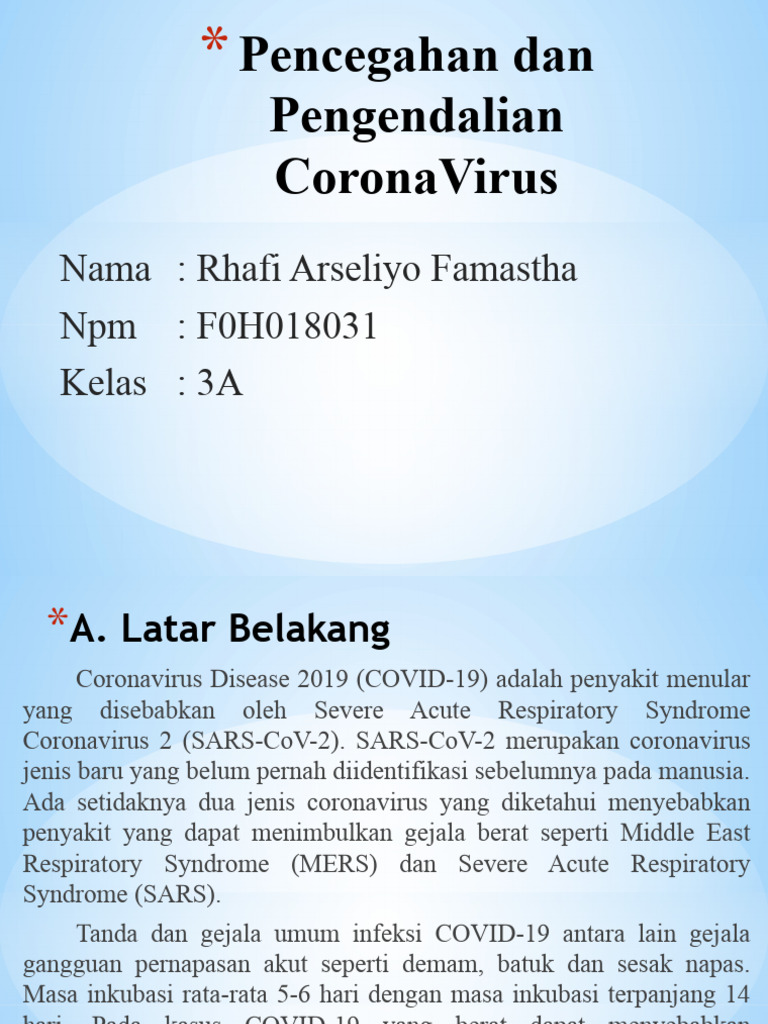 Tugas K3 UUD CORONA Rhafi Arseliyo | PDF