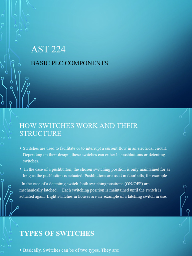 Ast 224 Basic PLC Component | PDF | Switch | Relay