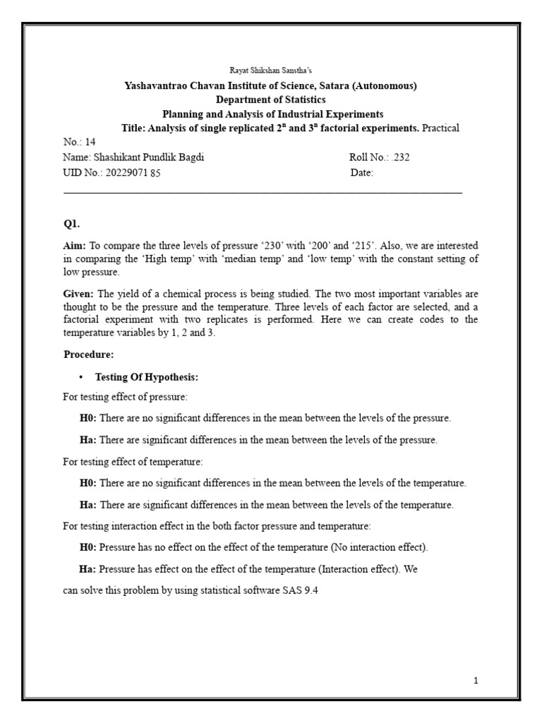 Planning Practical 2 | Download Free PDF | Scientific Method | Statistics