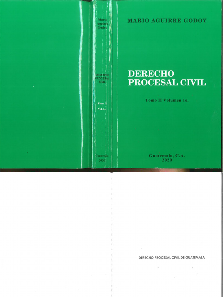AGUIRRE GODOY Mario Derecho Procesal Civil Guatemalteco Tomo II | PDF
