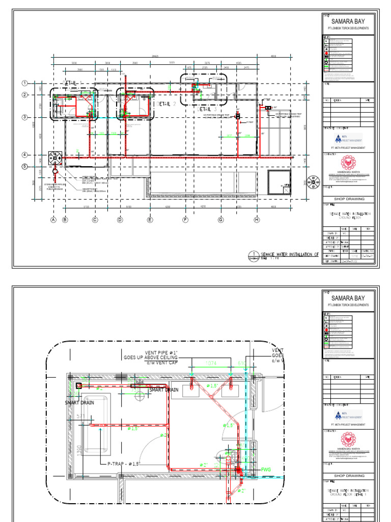 Sewage & Waste Water System Plan | PDF | Plumbing | Hydrology
