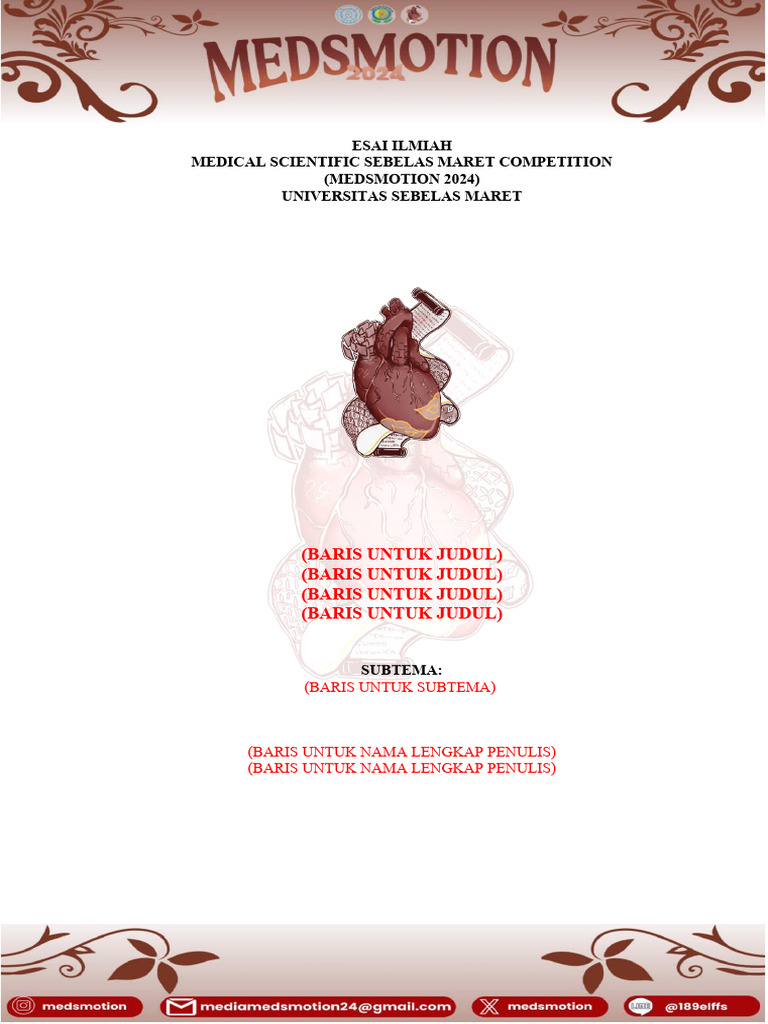 Template Esai Ilmiah | PDF