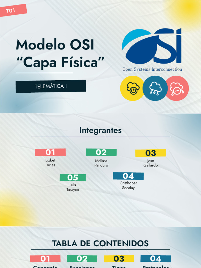 T01 - Capa Física Del Modelo OSI | PDF | Red de computadoras ...