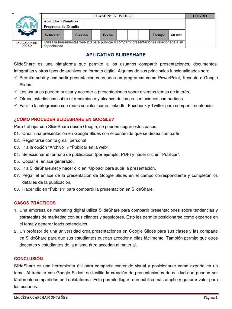 Clase #07 - Slideshare - Issu | PDF | Internet | Posicionamiento en ...