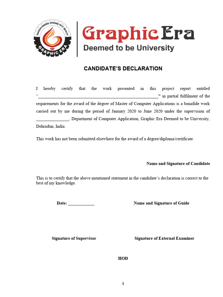 1 - Candidate Declaration | PDF
