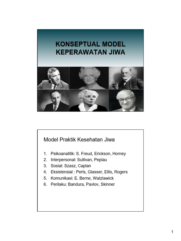 Konsep Model Kep Jiwa | PDF | Pengembangan Diri