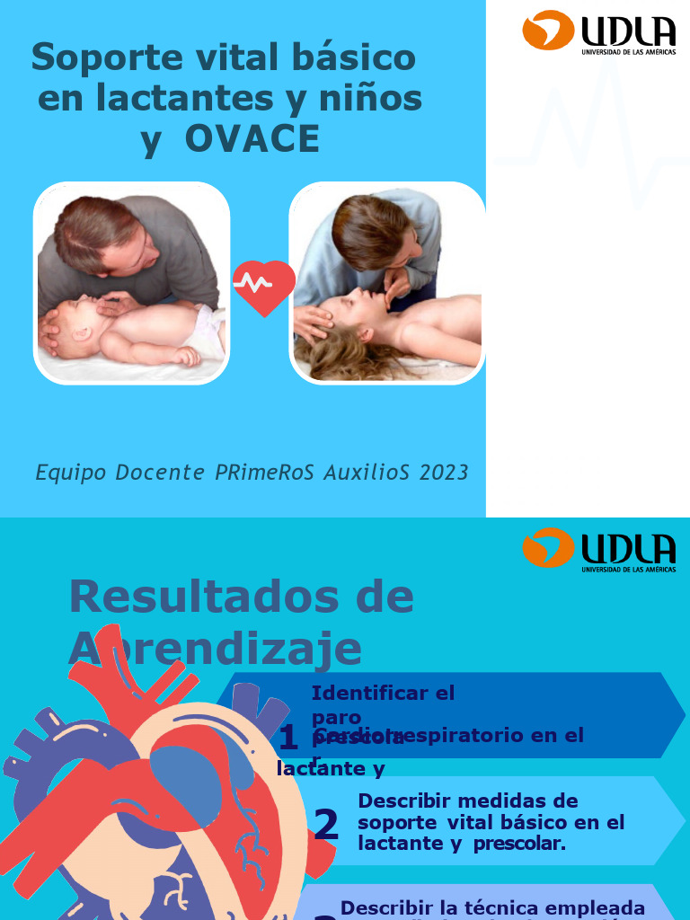 6 RCP Ovace Pediatrico | PDF | Reanimación cardiopulmonar | Medicina ...