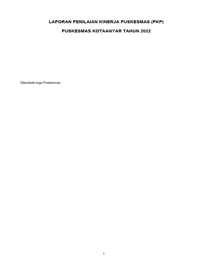 Laporan PKP 2022 | PDF