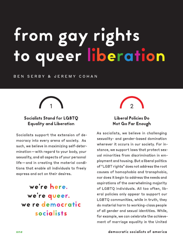 Brochure Queer Liberation NYC DSA | PDF | Homosexuality | Socialism