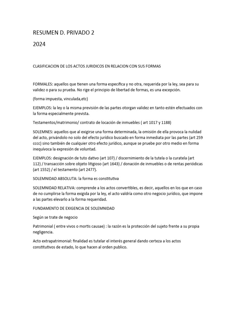 Resumen Privado 2 | PDF | Intención (Derecho Penal) | Bancarrota