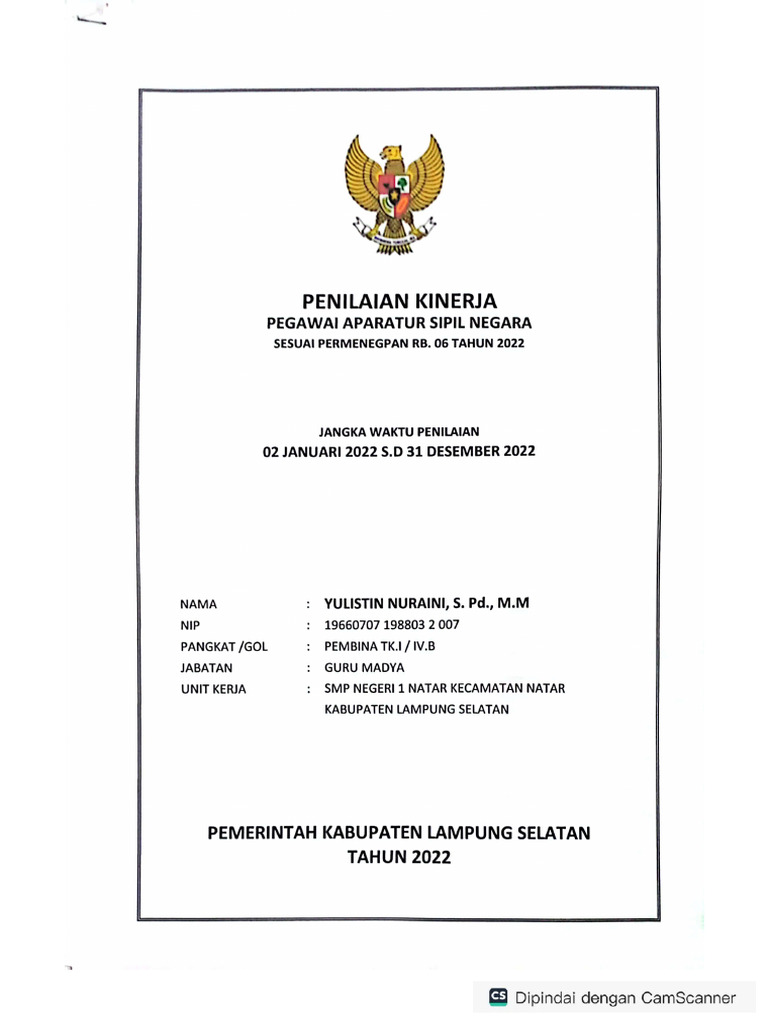SKP Tahun 2022 | PDF