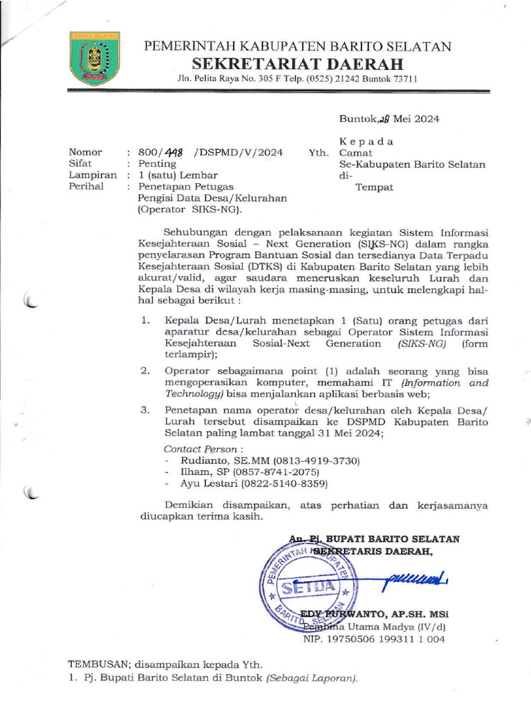 Scan Surat Op SIKS NG Desa Kel - 20240528 - 0001 | PDF