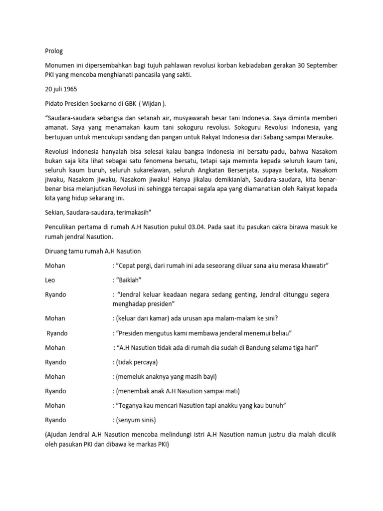 Naskah Drama PKI | PDF