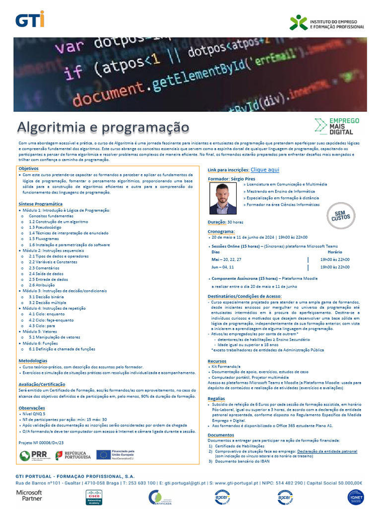 Algoritmia e Programacao | PDF | Algoritmos | Moodle