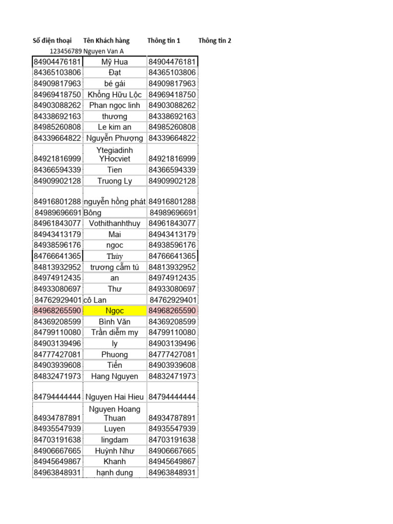 File Excel Mau | PDF