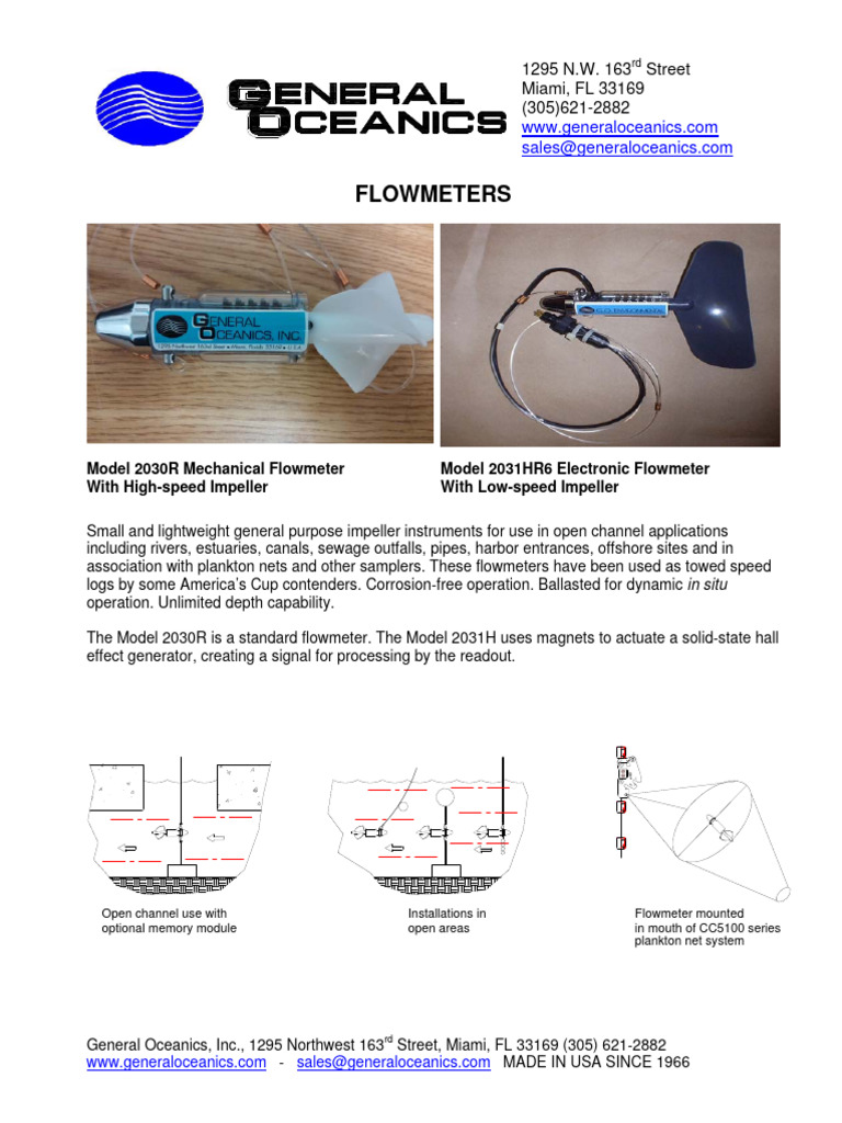 2030_DATASHEET | PDF | Flow Measurement