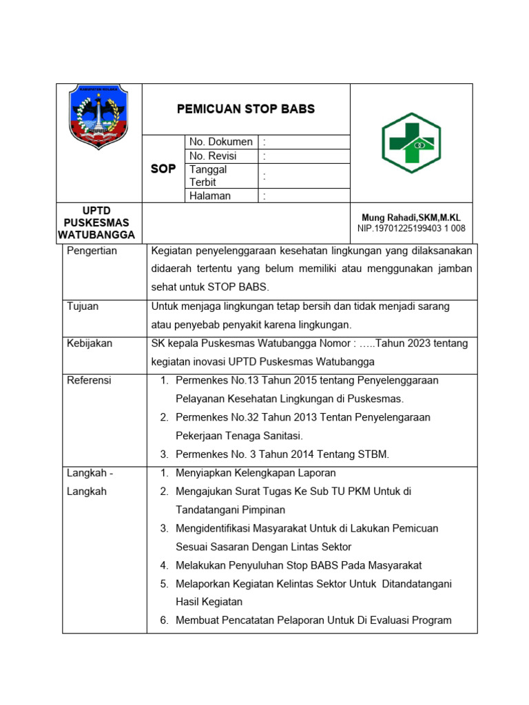 Sop Pemicuan Stop Babs | PDF