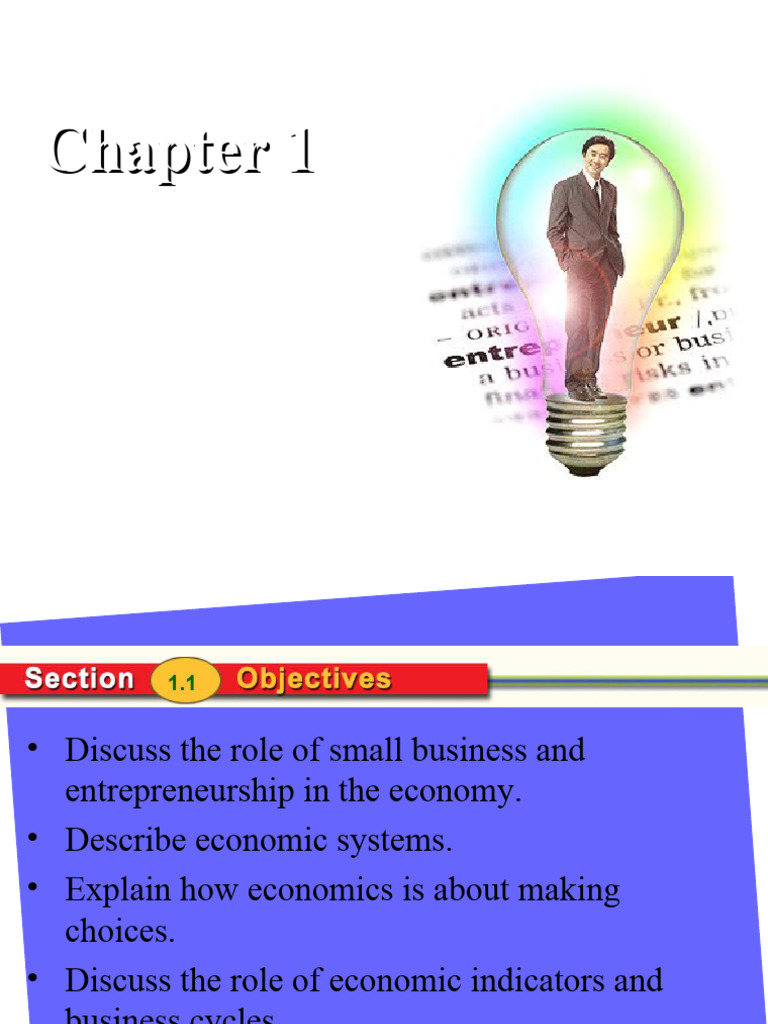 Chapter 1 Presentation | PDF | Entrepreneurship | Economics