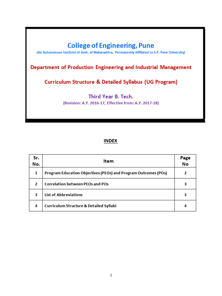 TY BTech Syllabus Wef 2017-2021 | PDF | Gear | Fatigue (Material)