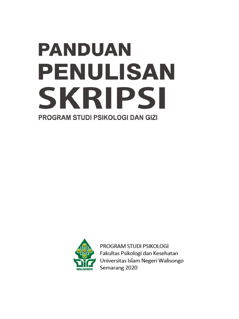 Panduan Skripsi-Psi & Gizi Fix | PDF