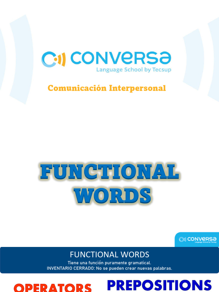 t1 Functional Words | Download Free PDF | Verb | Adverb