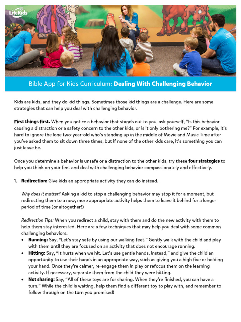 Dealing With Challenging Behavior | PDF | Body Language | Prayer