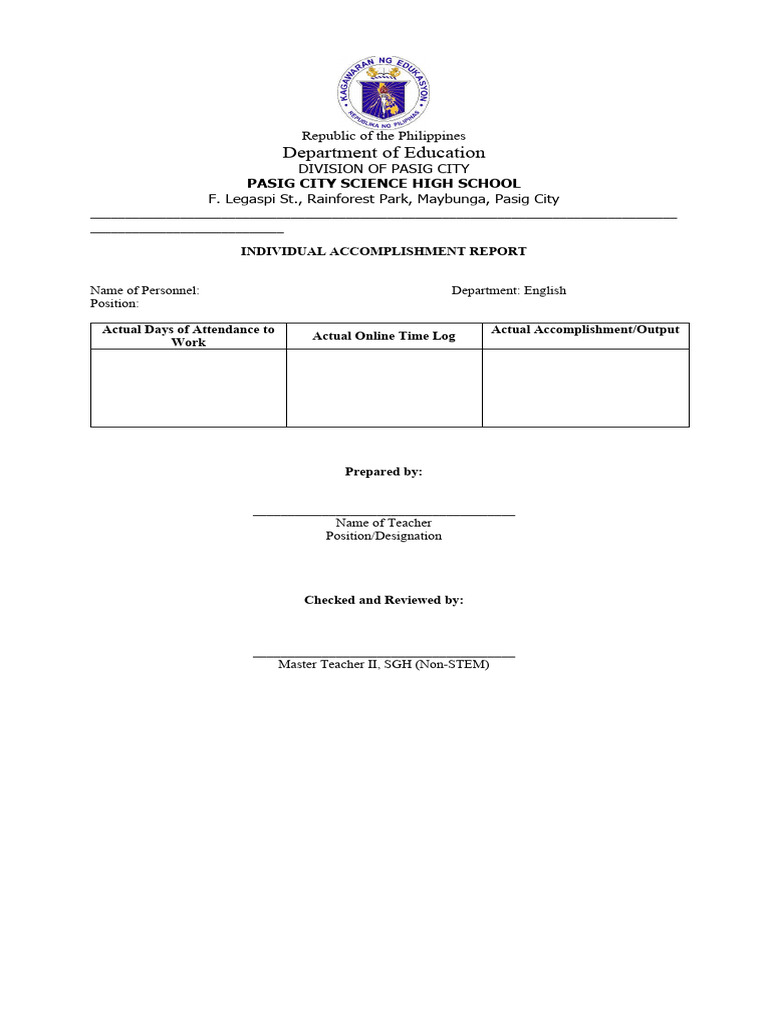 WFH Accomplishment Report 5 | PDF