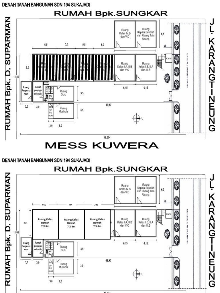Denah SD Negeri 194 Sukajadi | PDF