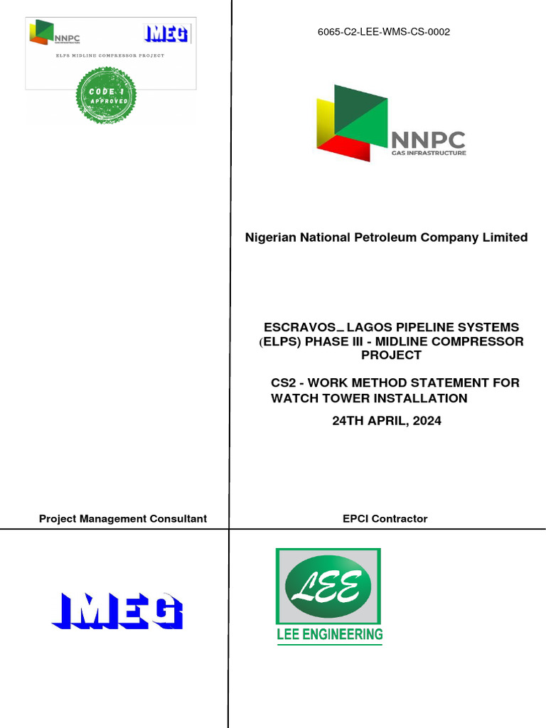 Work Method Statement For Stabilization of Earth Embankment | PDF ...