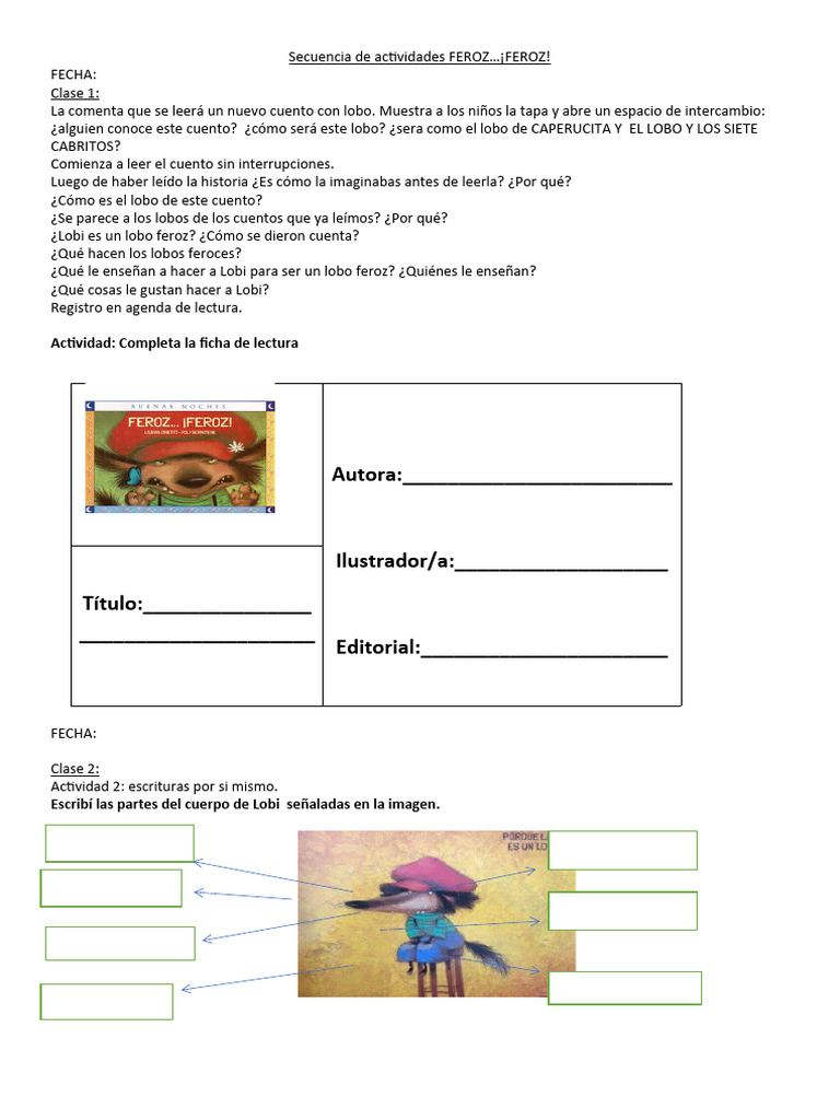 Secuencia de Actividades FEROZ | PDF | Estudios de idiomas extranjeros