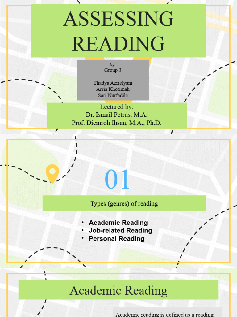 Assessing Reading - Group 3 | PDF | Multiple Choice | Semantics