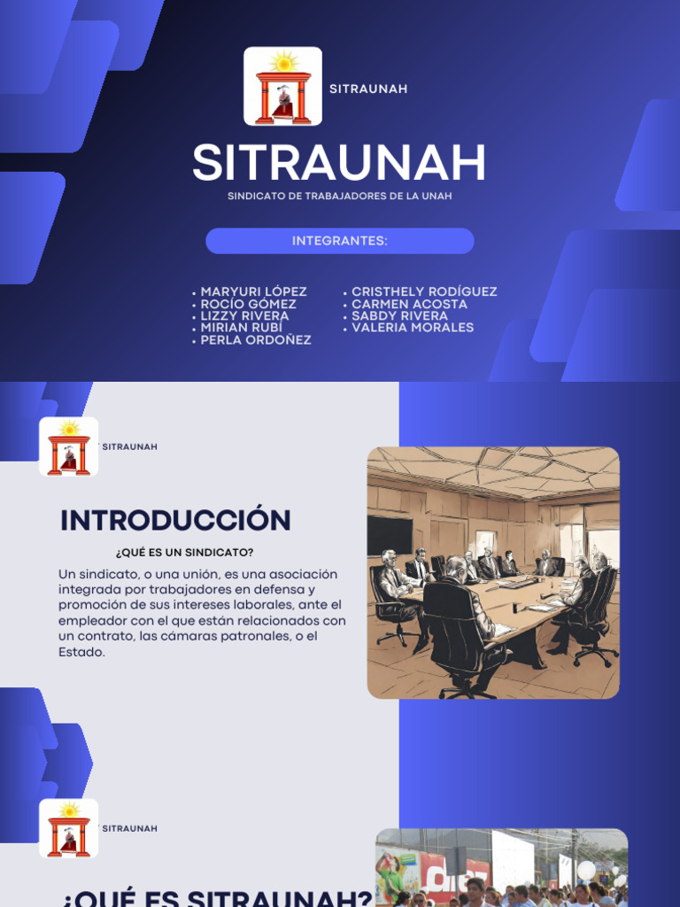 Presentación Proyecto de Negocios Moderno Azul | PDF | Sindicato | Honduras