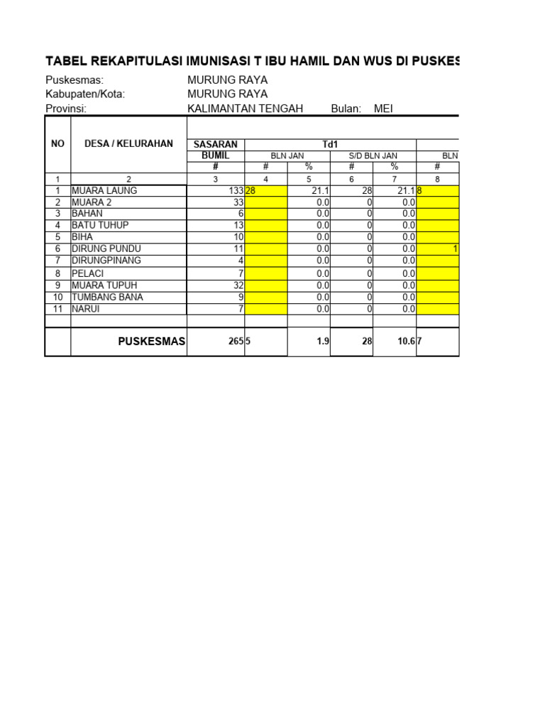 Laporan Pws Tt Manual Pkm Muara Laung Pdf