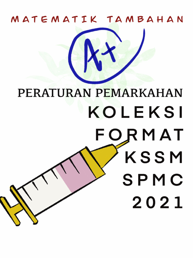 Pemarkahan Matematik Tambahan SPM 2021 | PDF | Mathematical Objects ...