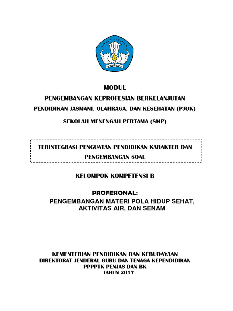 Modul PKB PJOK SMP - KK B - PRO - 2017 | PDF