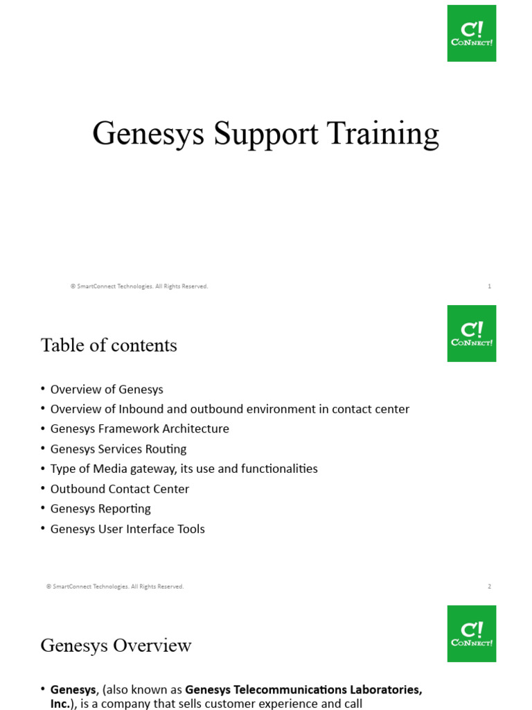 Nesys Support SCT Training - V1-1 | PDF | Databases | Call Centre
