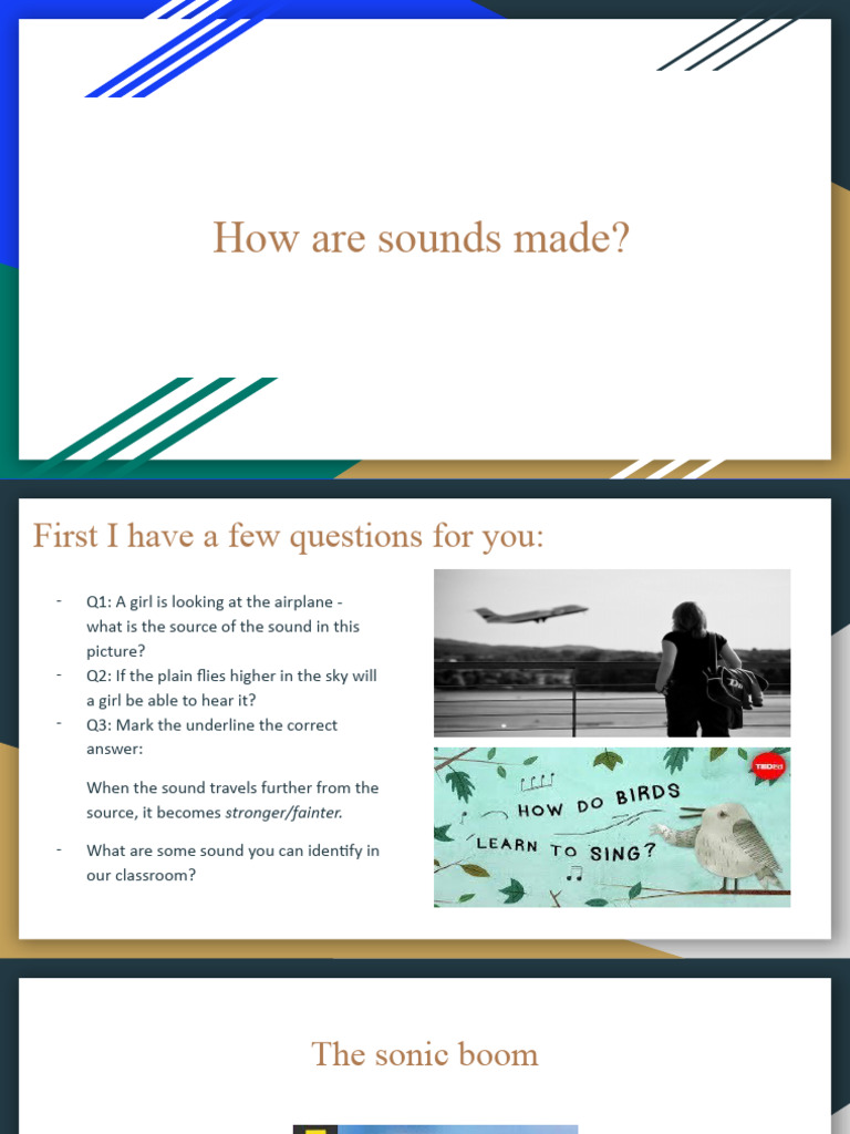How Are Sounds Made | PDF | Sound