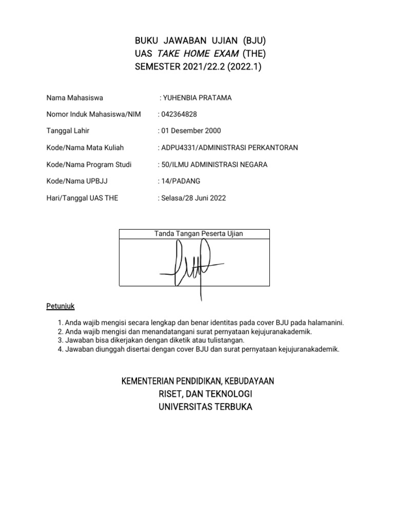 BJU Administrasi Perkantoran | PDF