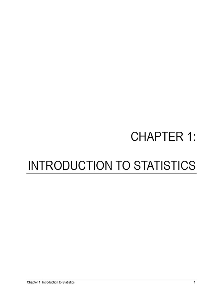 ST130 - Chapter 1 | PDF | Level Of Measurement | Statistics