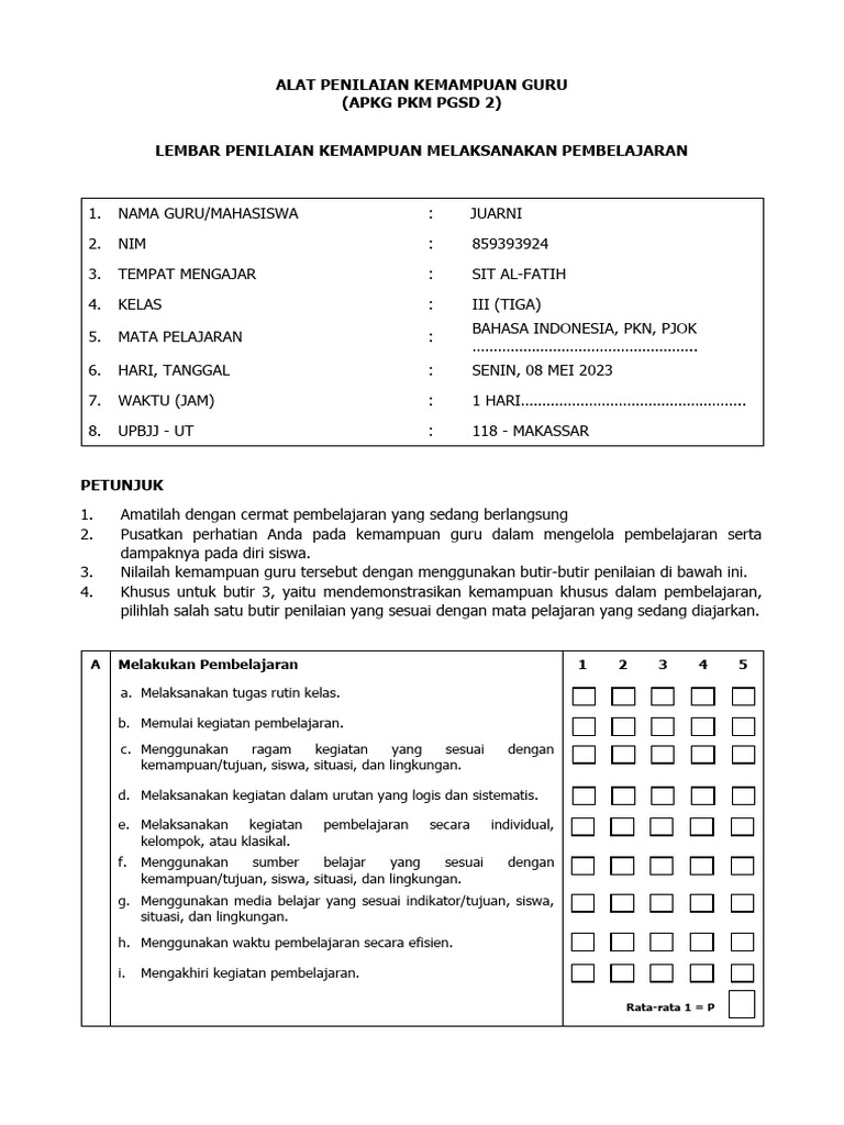 Apkg PKM PGSD 2 | PDF | Karier & Perkembangan | Seni