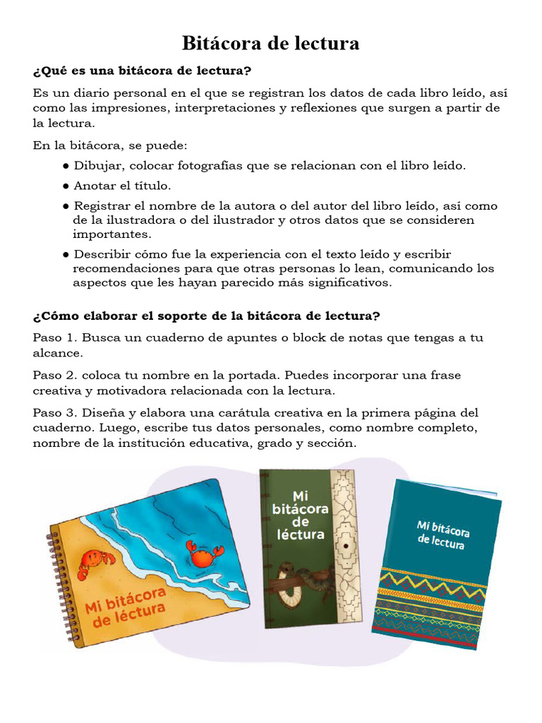Bitácora de lectura | Descargar gratis PDF | Blog