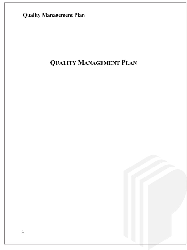 TUTORIAL 5. Quality-Management-Plan | PDF | Quality Management ... TUTORIAL 5. Quality-Management-Plan | PDF | Quality Management ...
